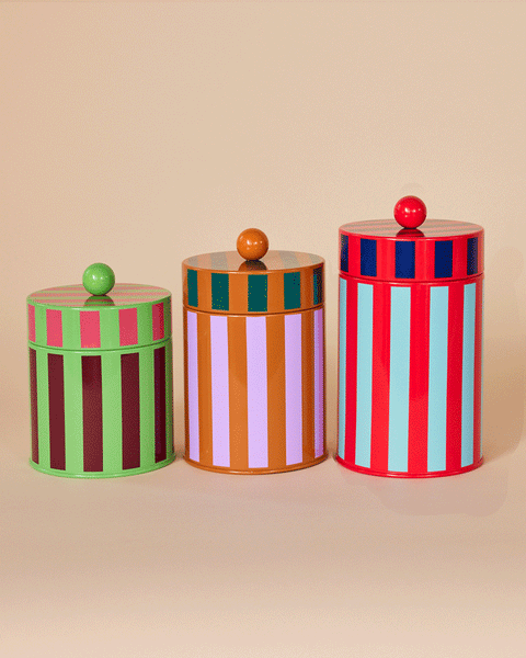 Striped Canisters | Dusen Dusen
